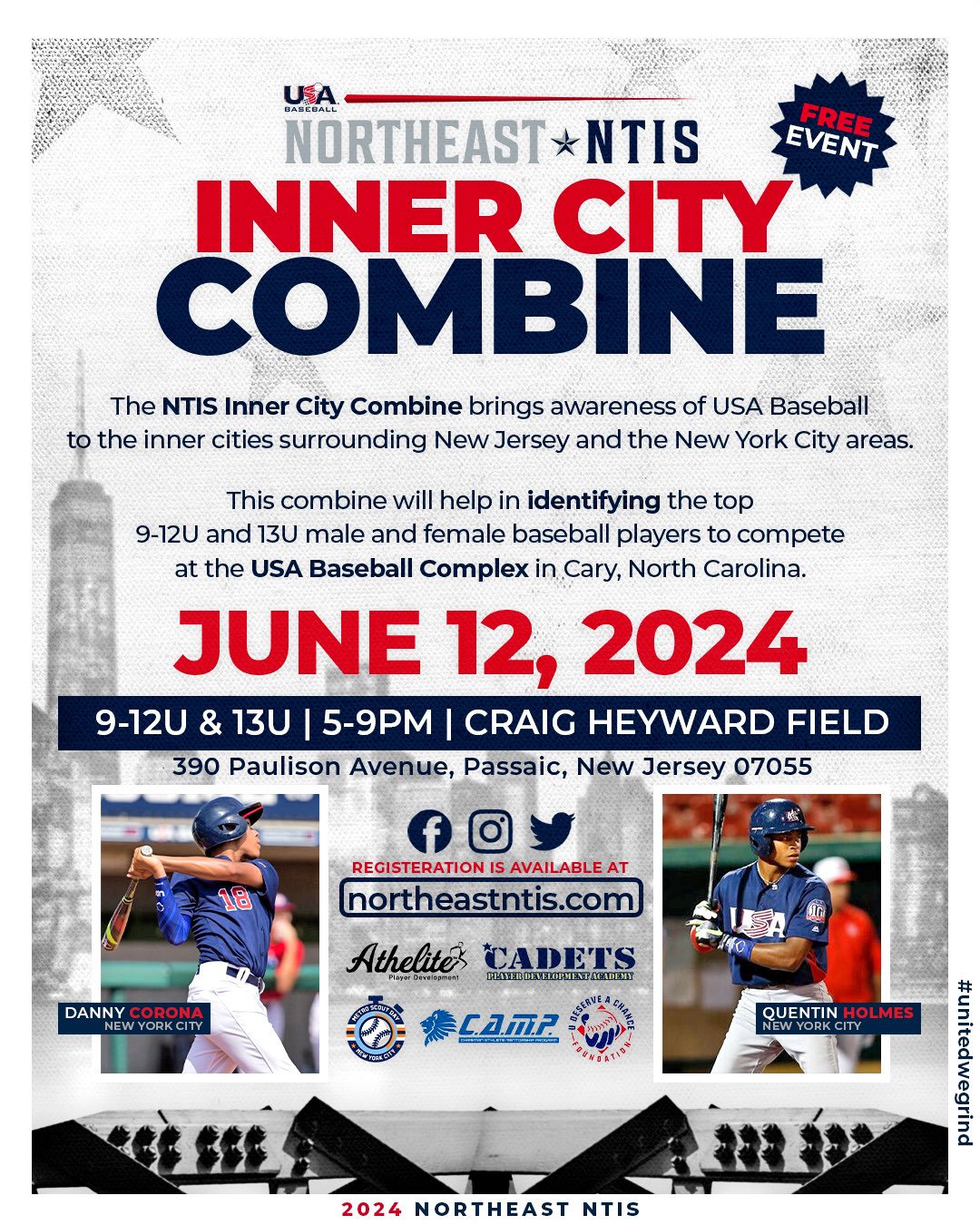 NTIS Inner City Combine (Request Invite) - 2025 :: USA Baseball Northeast